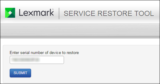 How to use the Service Restore Tool to retrieve previously deployed licenses | Lexmark CX727